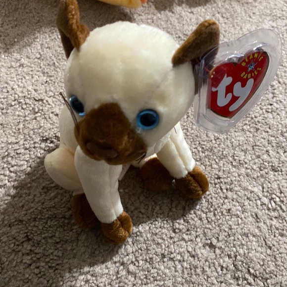 Ty | Toys | 545 Ty Beanie Babies Siam Siamese Cat Kitten Rare Vintage ...